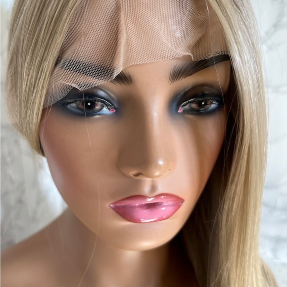Hair | Ash Blonde Long Straight Lace Front Premium 28 Inches Wig | Poshmark